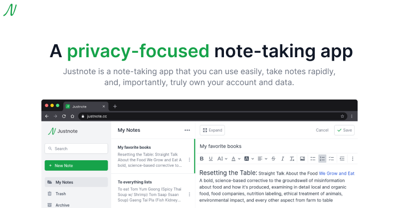Welcome to Justnote documentation - Justnote